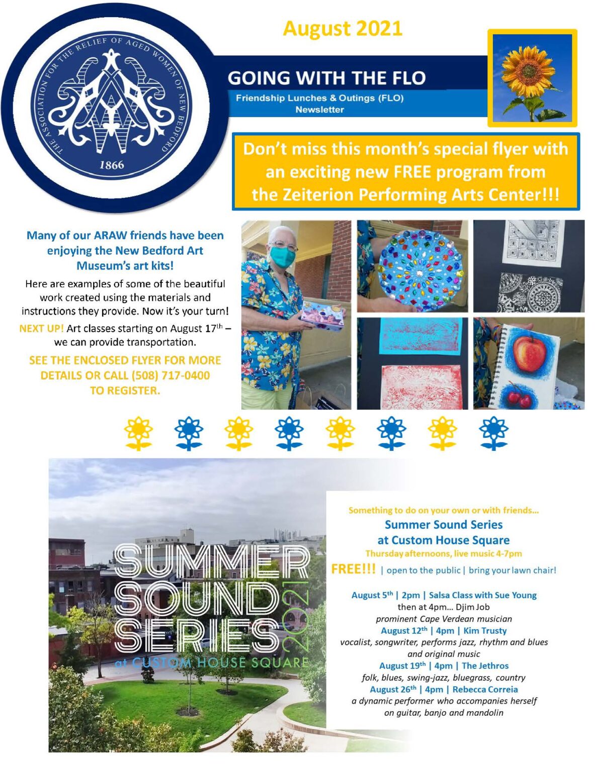 Friendship Lunches & Outings (FLO) Program – Association for the Relief ...